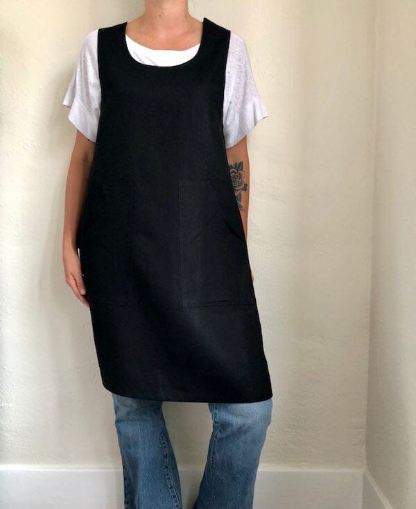 Handmade Pinafore Apron | Quality Organic Linen | Cribsi
